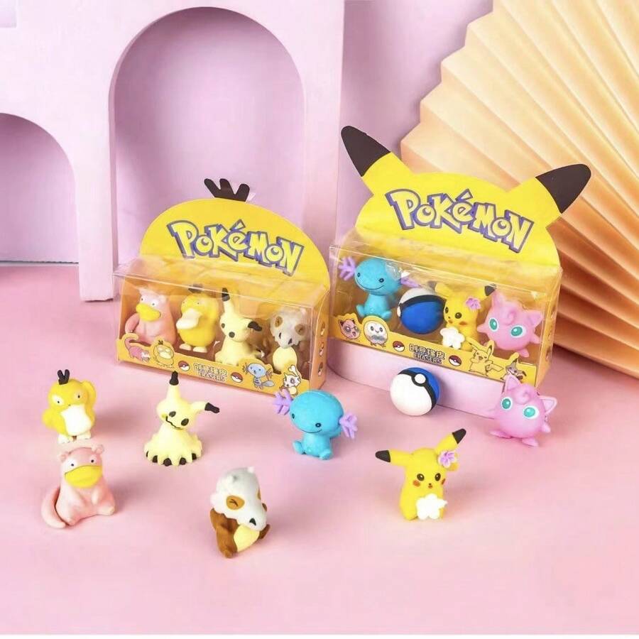 pocket monsters Introducing The Latest -Themed 3D Eraser Gift Box Set ...