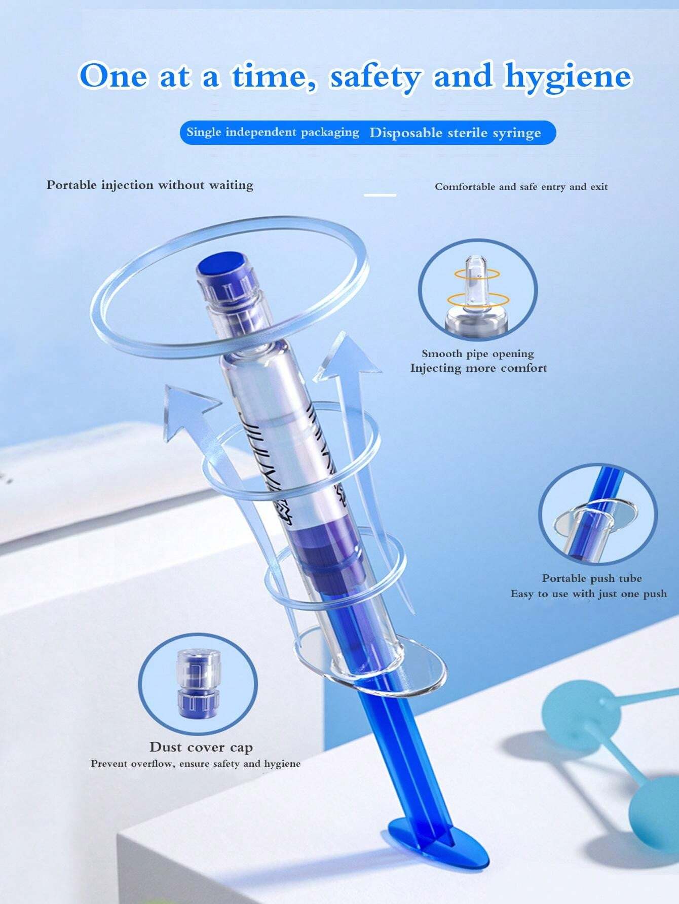 3 Pcs Couples Backyard Injection Type Lubricating Oil Wash Free