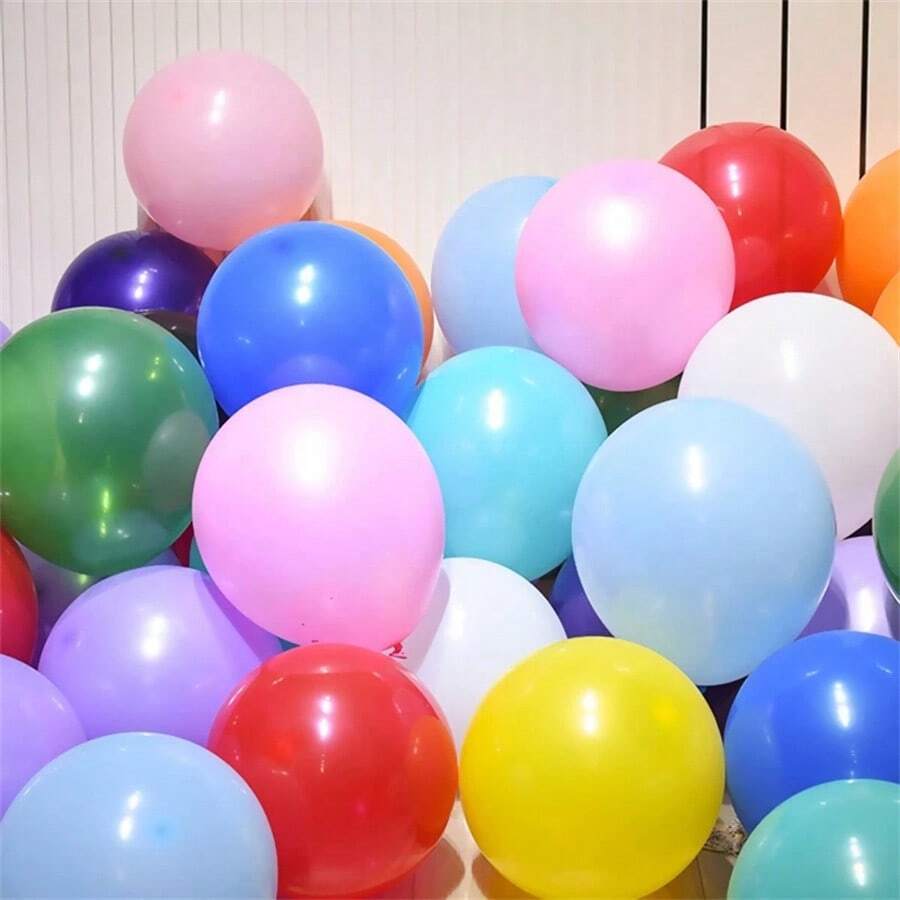 20PCS Vibrant Mixed Color Reusable Rubber Latex Balloon Set - Stunning ...