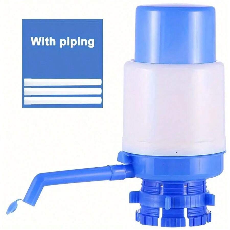 1pc Manual Water Pump, Water Bottles Pump Blue Hand Pressure Drinking ...