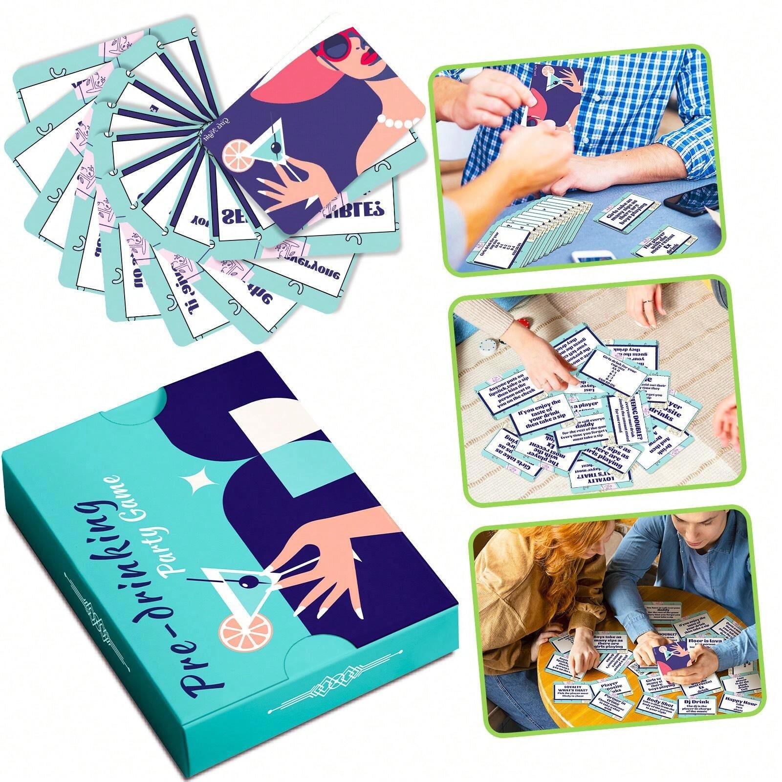 50 piezas/set Juego de mesa para citas en pareja Tarjetas de ...