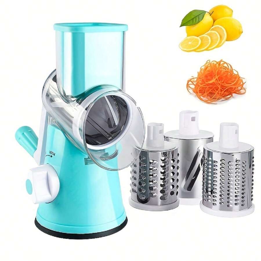 1 Set, Multifunctional 3-In-1 Cheese Grater, Vegetable Slicer, And ...