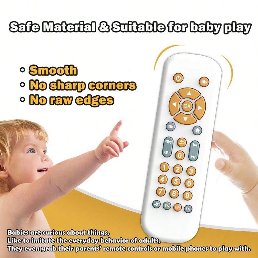 Juguete de control remoto de televisión Baobao con sonido y luz, juego ...