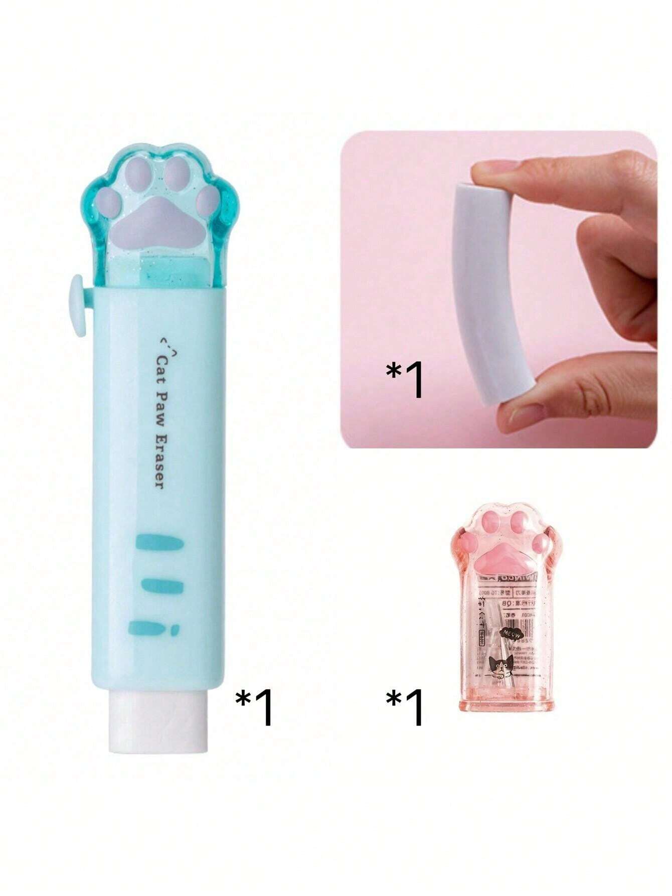 3 Piece Set Charming Cat Claw Eraser - Effective Error Correction ...