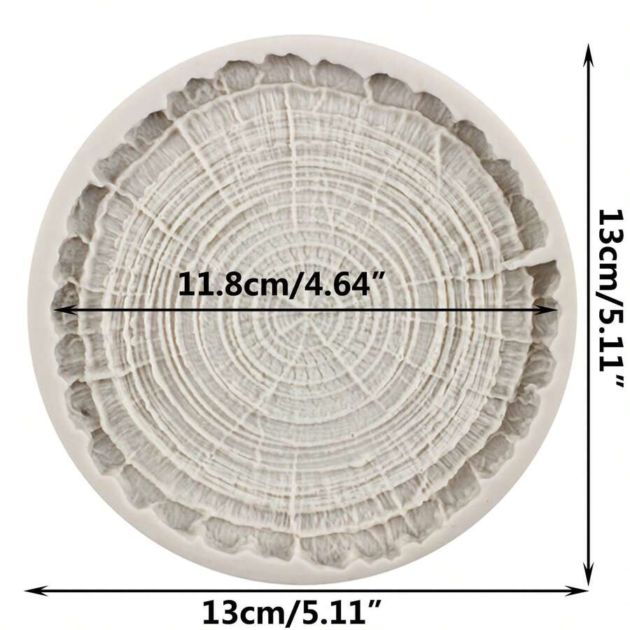Tree Rings Lace Resin Silicone Fondant Molds Tree Stump Chocolate ...