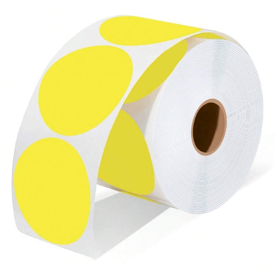 Etiquetas autoadhesivas de círculo térmico redondo de 2 pulgadas (5cm ...