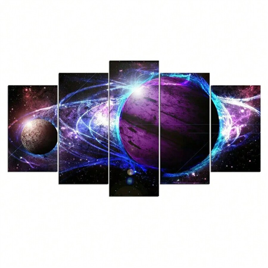 5-teiliges Cosmos Galaxy Stern Energy Space Grüner und blauer Planet ...