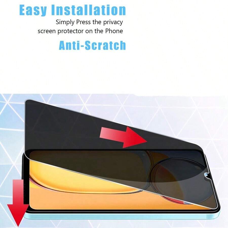 3PCS Privacy Glass For Redmi Note 13 12 11 10 9 8 7 Pro Plus 5G 11S 10S ...