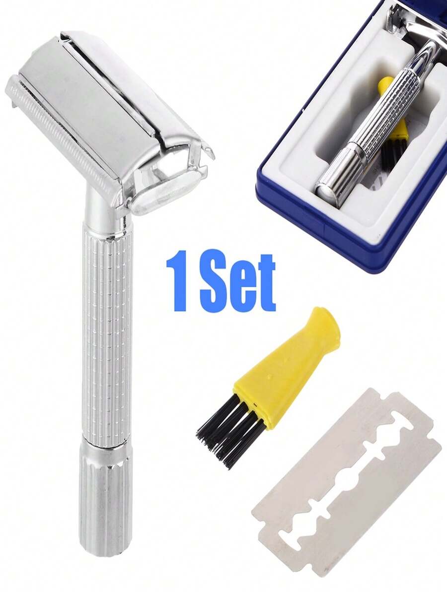 Men's Traditional Classic Manual Safety Razor Double Edge Shaving ...