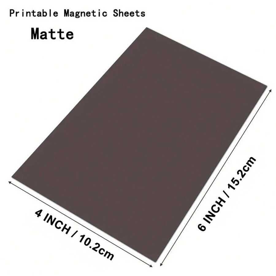 5 Sheets 8.5 X 11 Inches A4 Size Printable Magnetic Sheets Non Adhesive ...