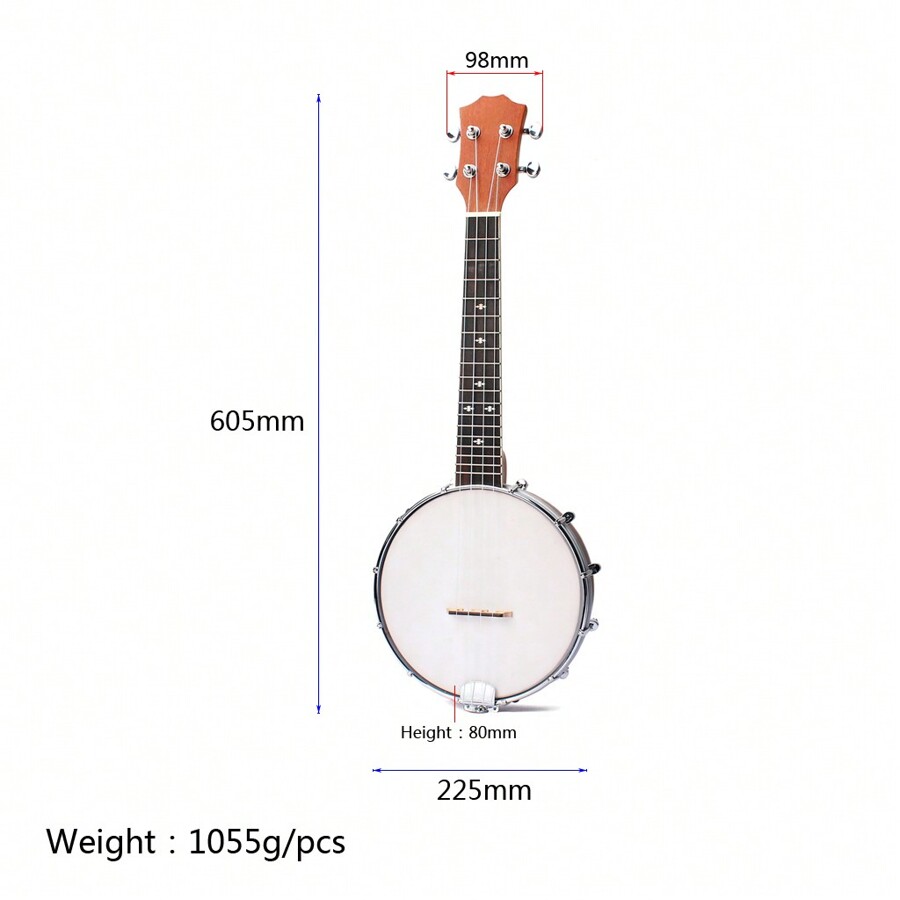 4 Strings Banjo Ukulele Concert Banjolele Maple Neck Rosewood ...