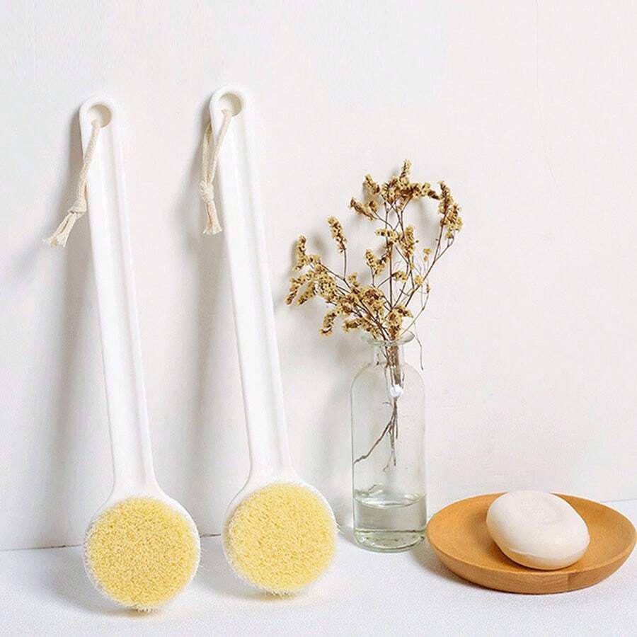 Bath Brush With Soft Bristles, Long Handle Shower Brush, Back Scrubber ...