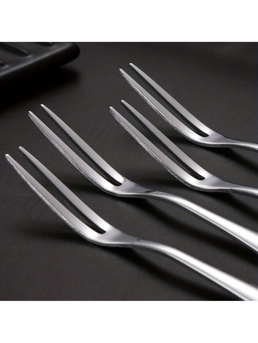 10pcs Stainless Steel Fruit Forks Dessert Forks, Minimalist Design ...