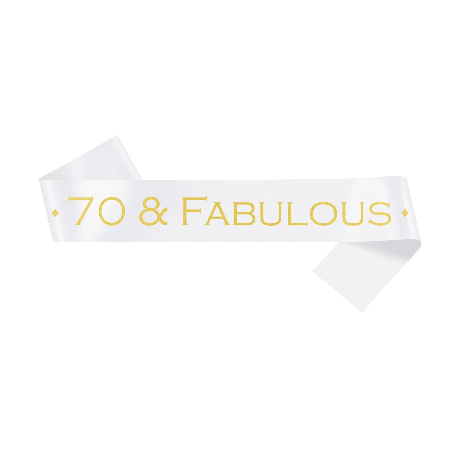 70 & Fabulous Birthday Sash Happy 70th Birthday Party Decoration Party ...