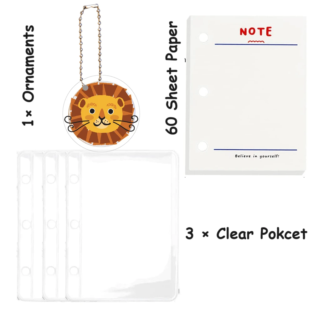 3 Ring Refill Paper A8 Mini 8*6 CM 60 Sheets 120 Page For To Do List ...