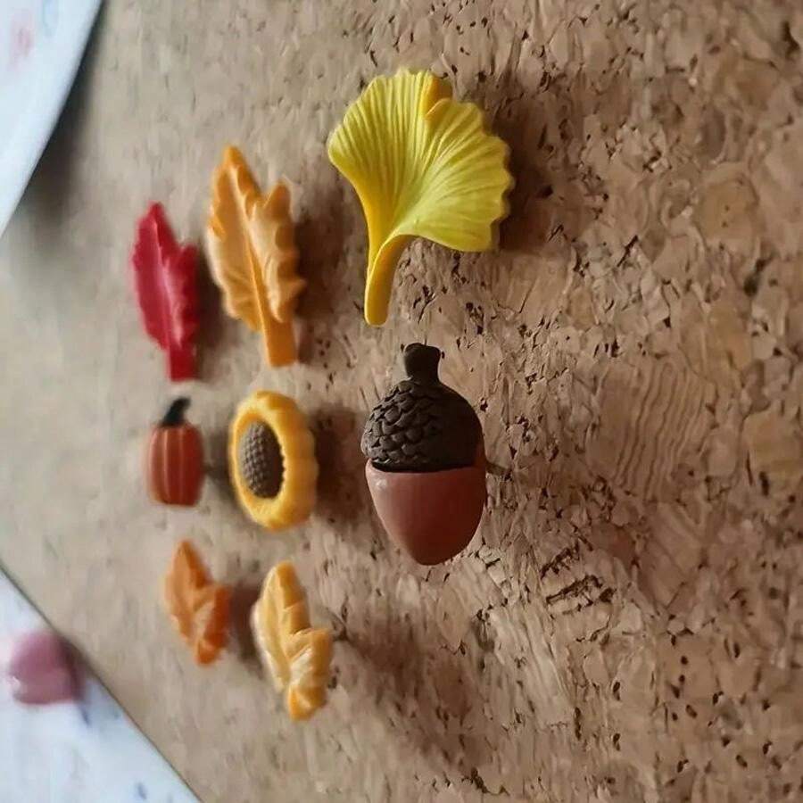 25 ชิ้น Leaf Shaped Push Pins, ความคิดสร้างสรรค์และน่ารัก Drawing Pin ...