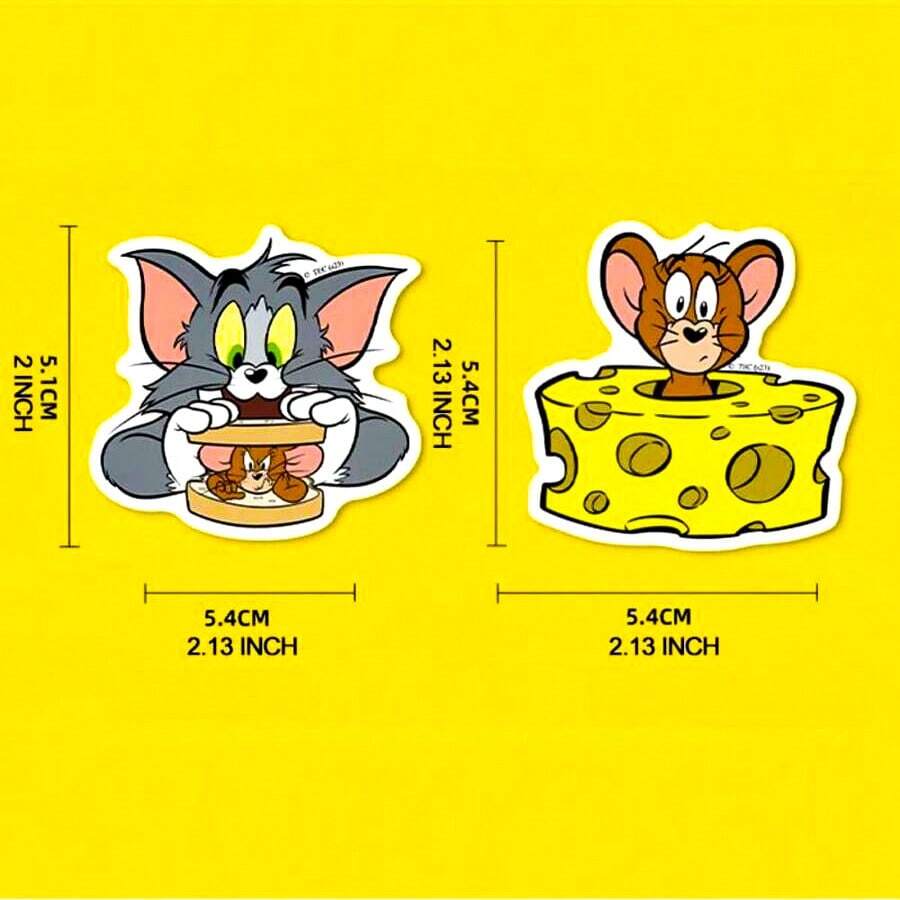 50 peças Adesivos Cartun Tom e Jerry Licenciados Oficialmente pela ...