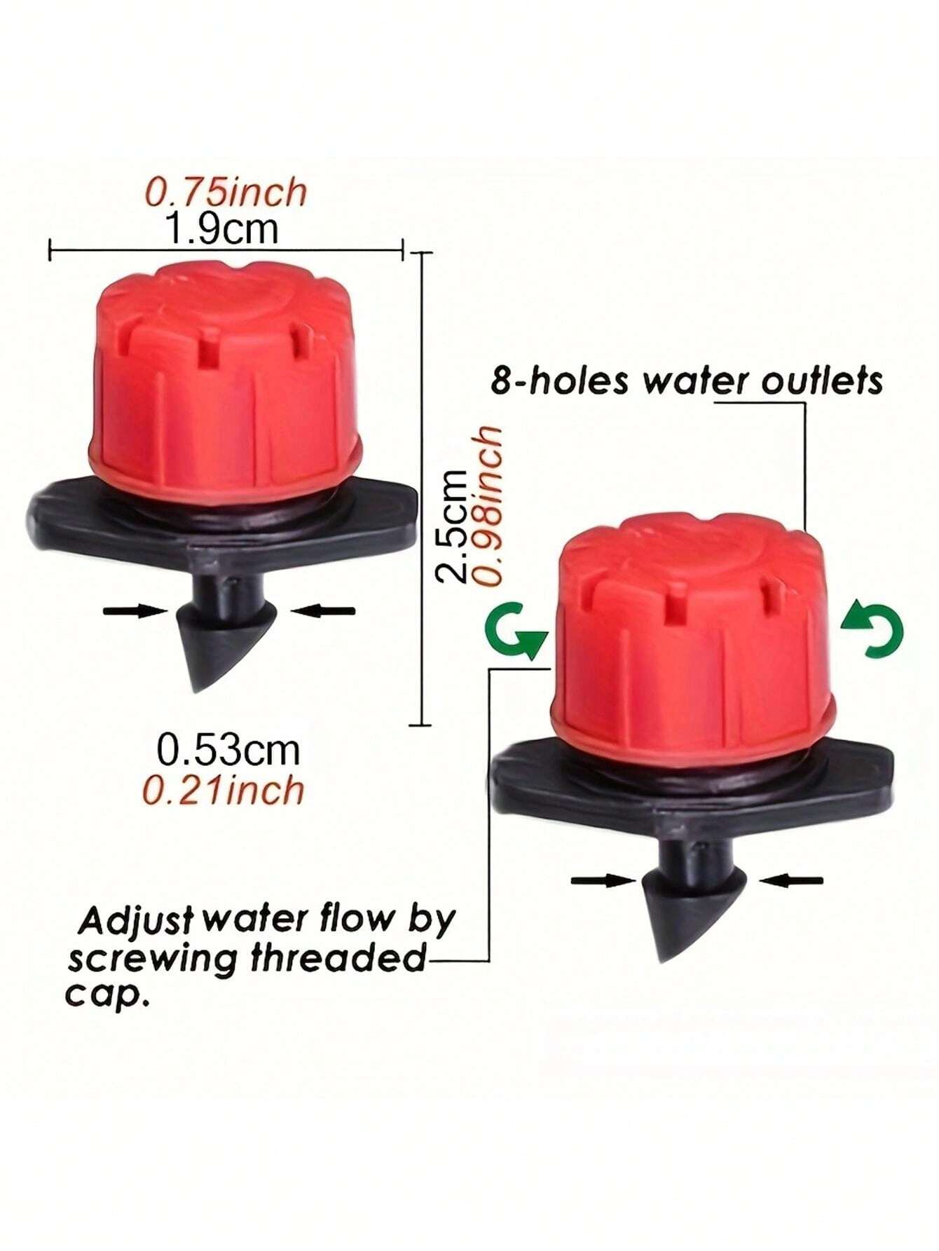 Red Dripper ระบบชลประทานน้ำหยด ชุดรดน้ำต้นไม้ Dripper Micro Drip ระบบรด ...