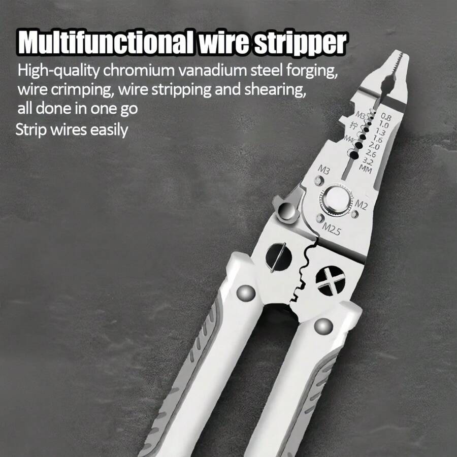 Professional Electrician Multi-Function Wire Stripper - High Manganese ...