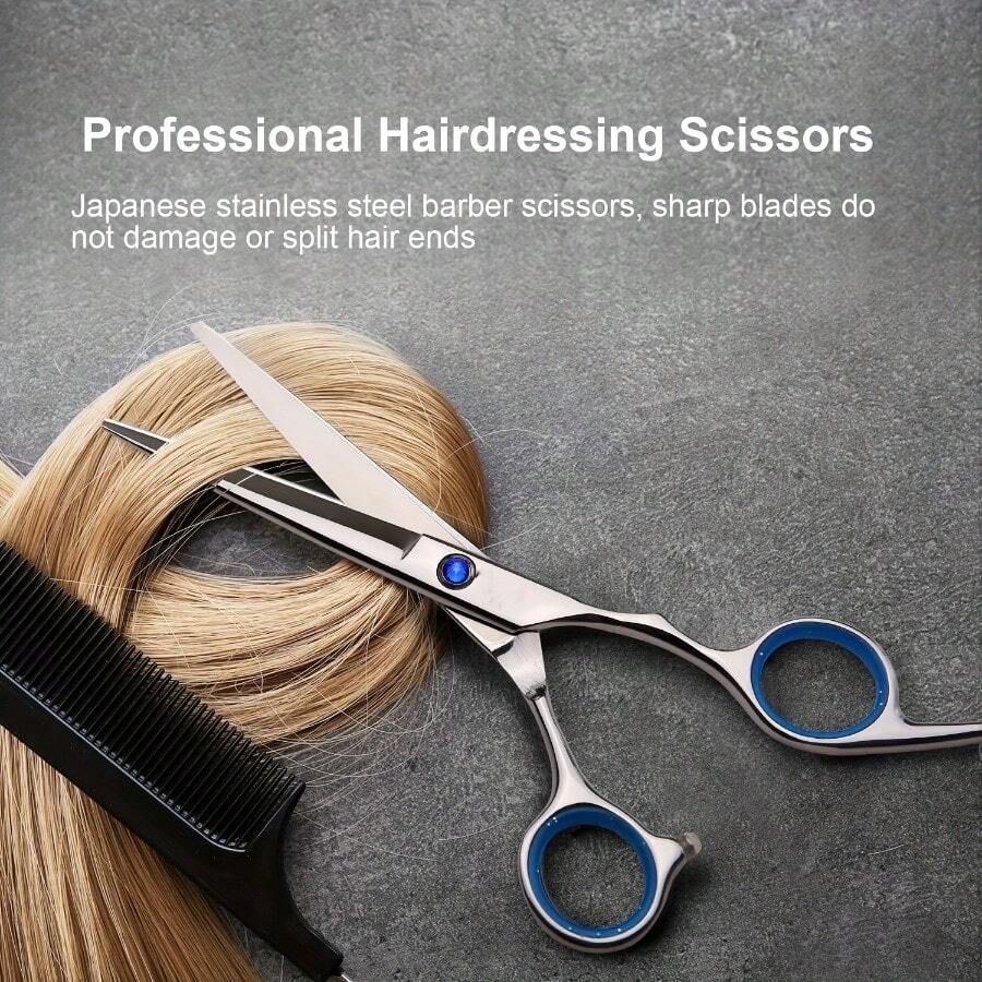Hair Cutting Scissors Shears Professional Barber Salon 6.5 Inch Hairdressing Regular Scissor ...