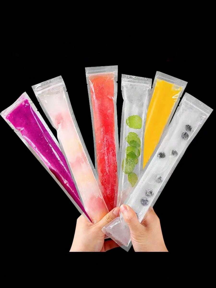 100pcs Homemade Ice Lolly DIY Ice Cream Frozen Juice Packaging, Self ...