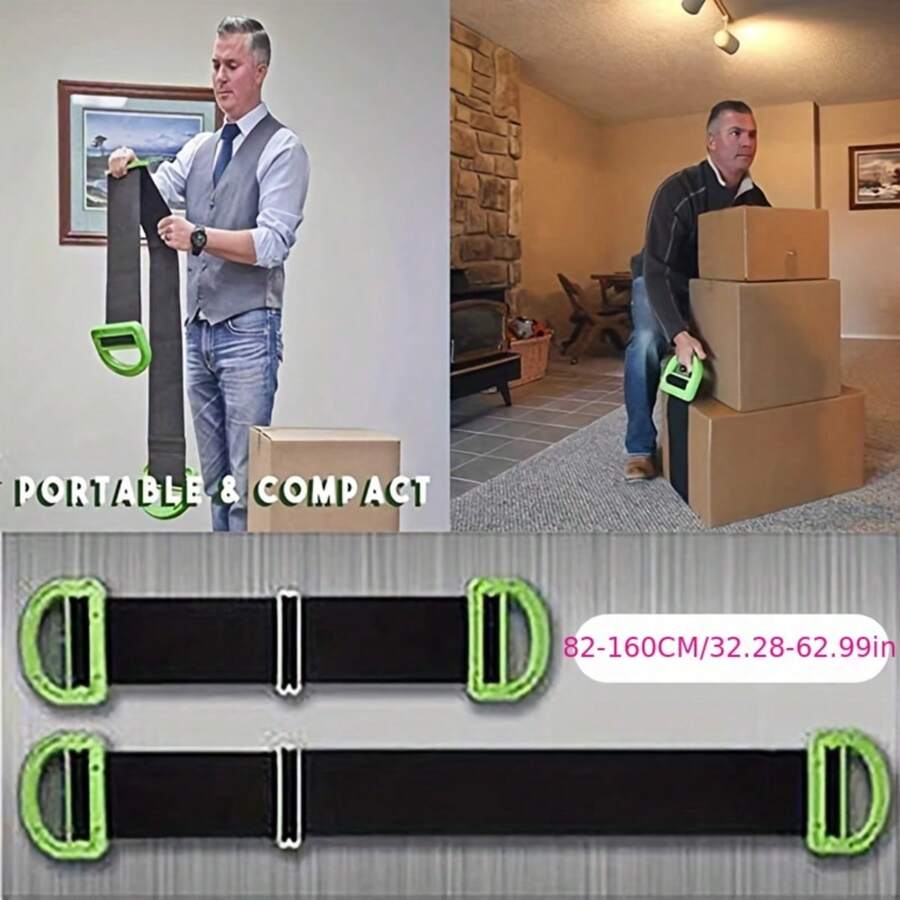 Ergonomic Adjustable Lifting Straps - Move Heavy Furniture Easily ...
