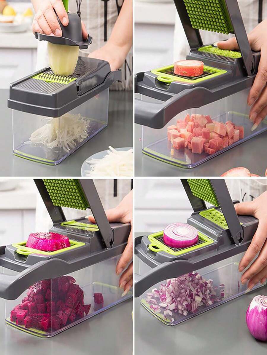Vegetable Chopper, Multifunctional Fruit Slicer, Handheld Food Grater ...