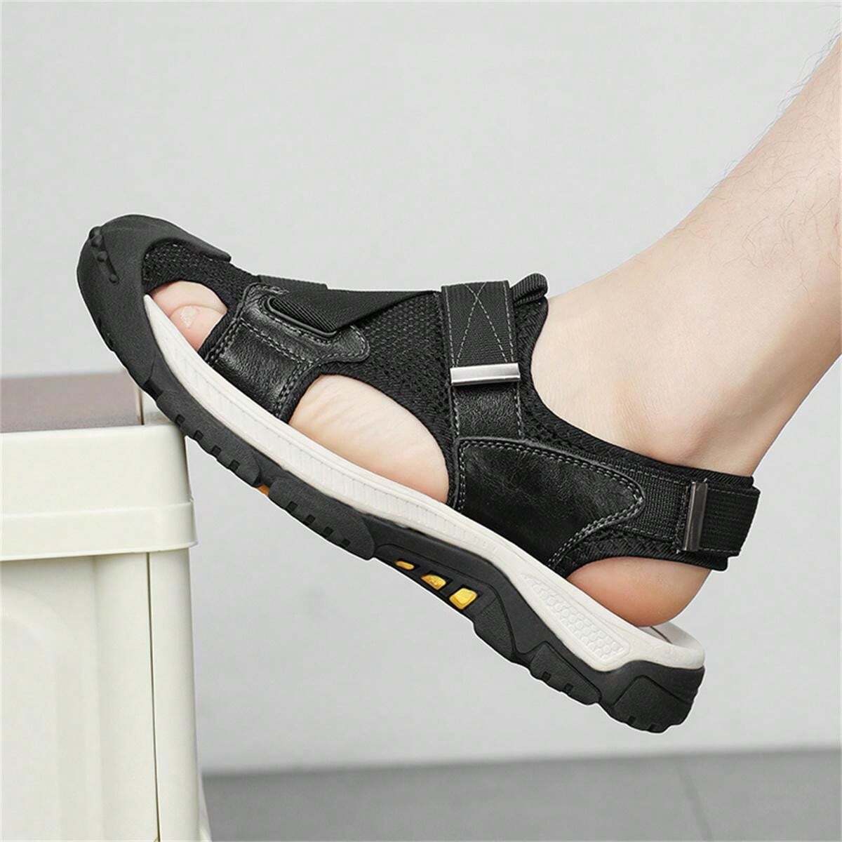 2024 New Men's Adjustable Sandals, Wearable Beach Sandals With Tire ...