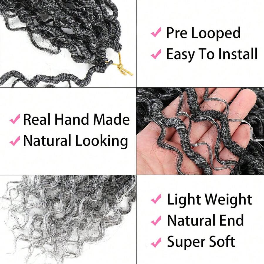 Goddess Locs Crochet Hair 14 Inch, 1 Pack New Faux Locs Crochet Hair ...