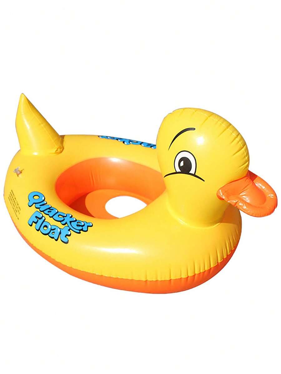 1pc Duck Shaped Inflatable Swim Ring, Flotation Pool Toy, Armpit ...