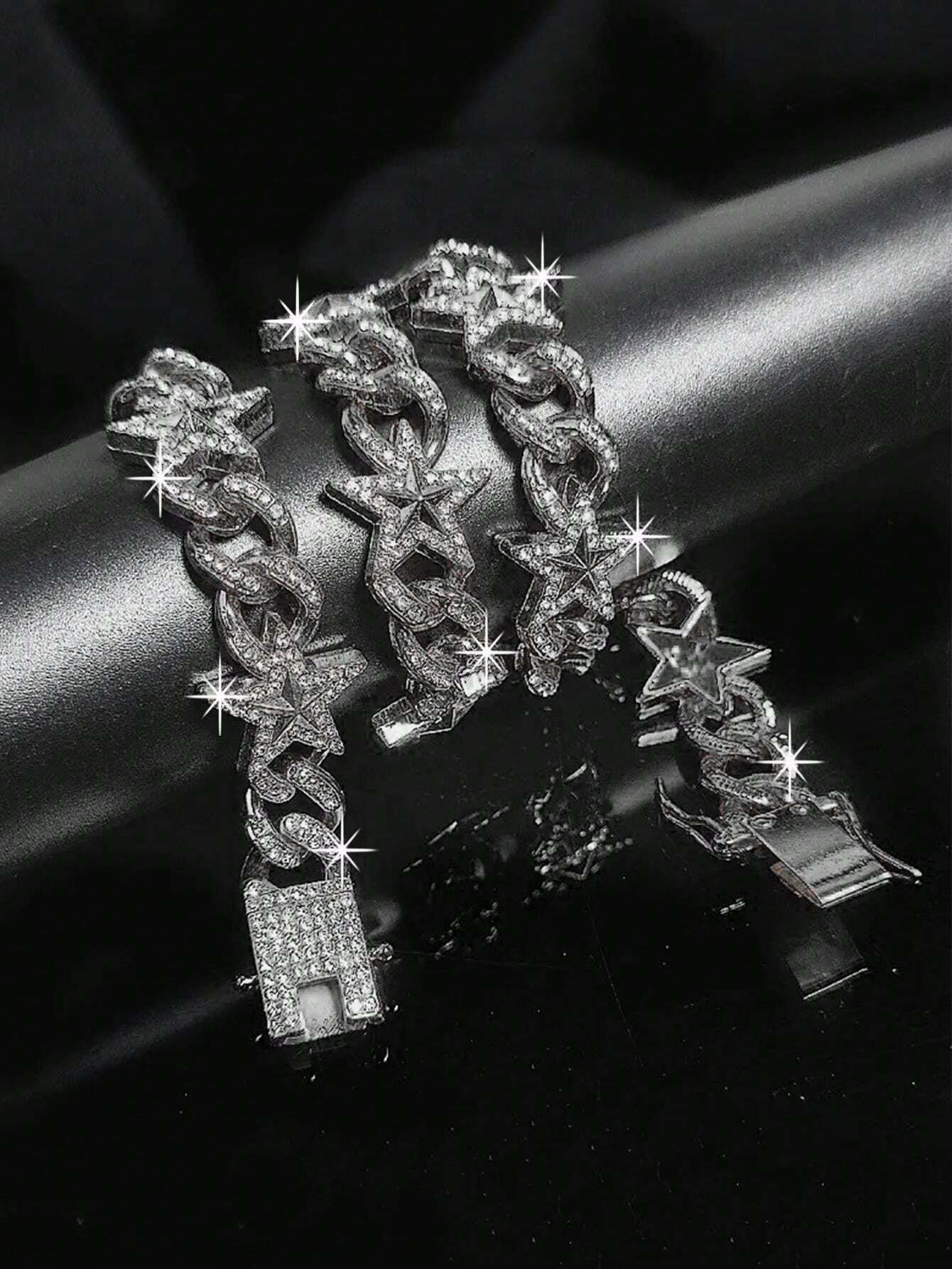 1pc Unisex Starry Sky Design Punk Style Y2K Chain Necklace, Unique ...