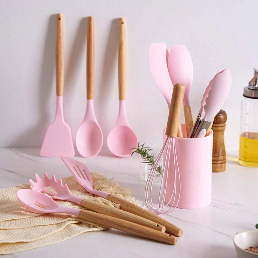 12pcs High Quality Silicone Kitchenware, High-Temperature Resistant ...
