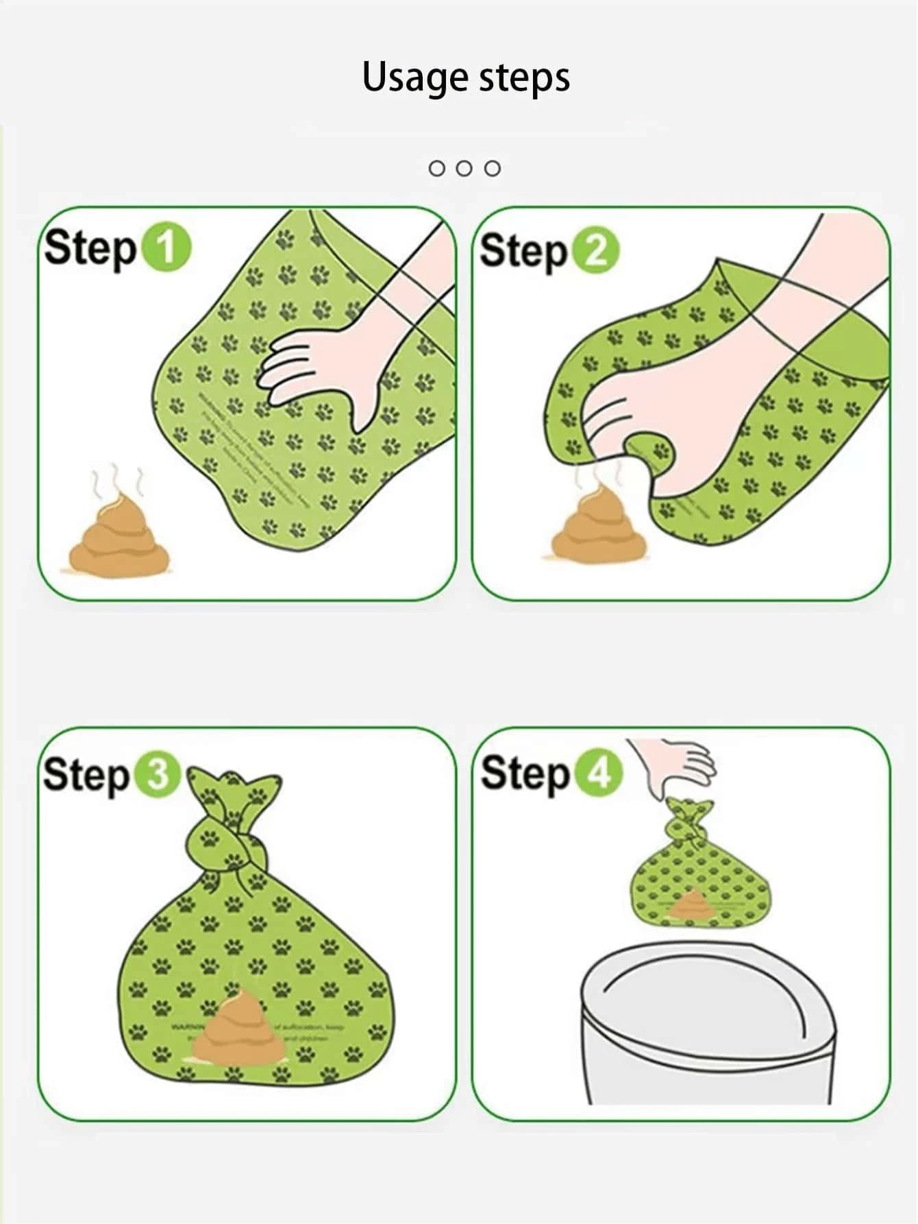 40pcs/2set Dog Walking Garbage Bag,Dogs Cleaning Garbage Bags,Thickened ...