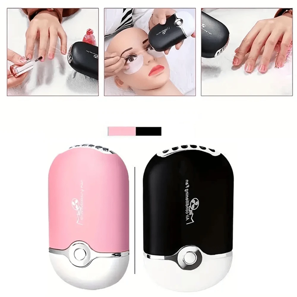 Eyelash Fan, USB Rechargeable Handheld Mini Fan Lash Dryer, Perfect For ...