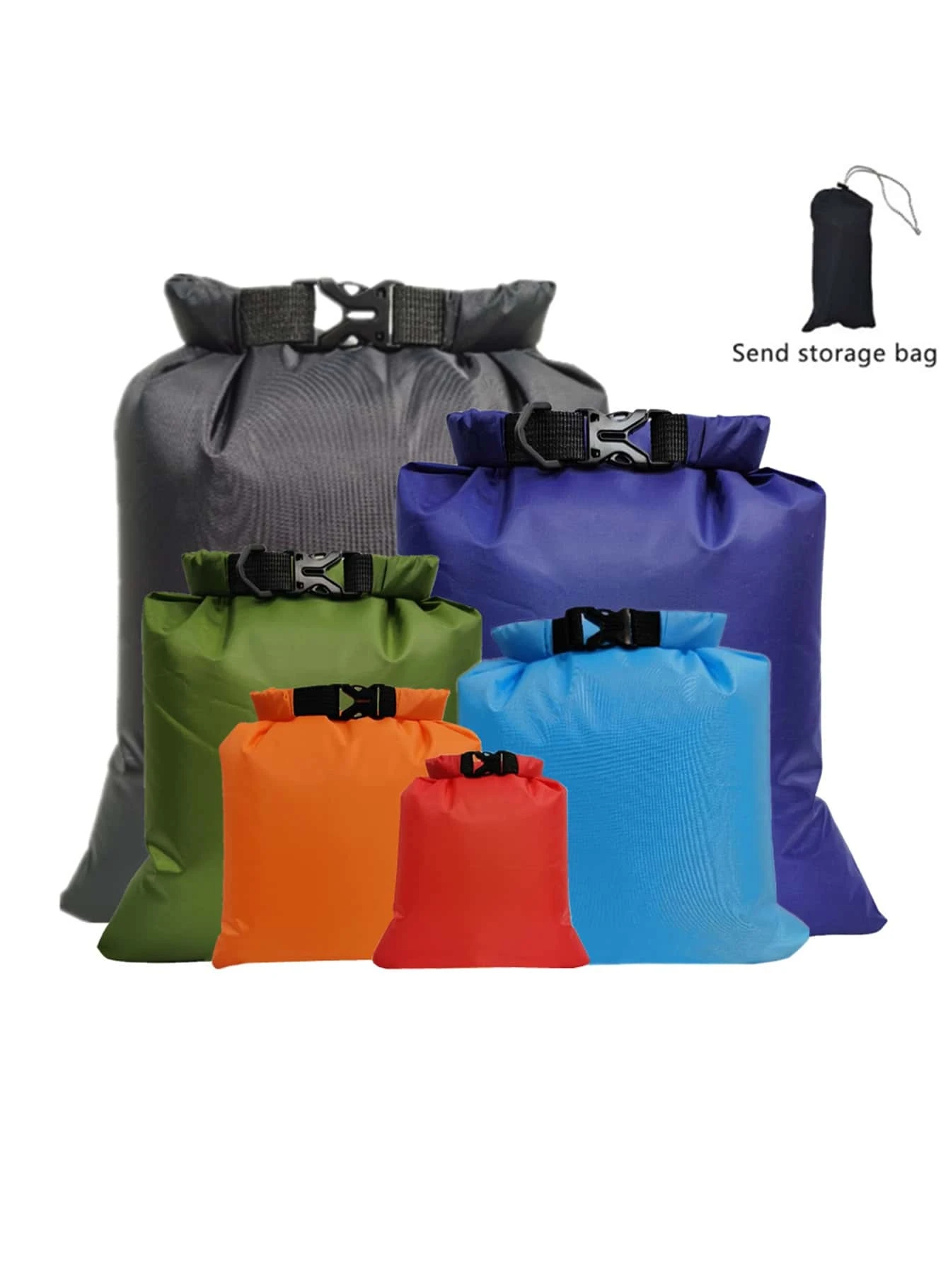 Conjunto de 6 sacos impermeáveis, saco seco definitivo, sacos secos ...