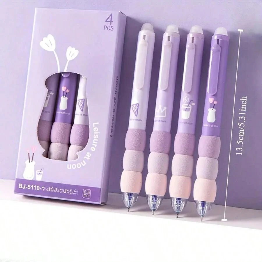 Gel Ballpoint Pen, Cartoon Cute Gel Pen, Aesthetic Telescopic Pen Soft ...