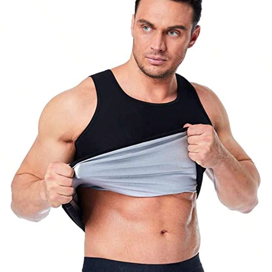 1pc Guys Men Chest Gynecomastia Compression Top, Compression Tank Top ...