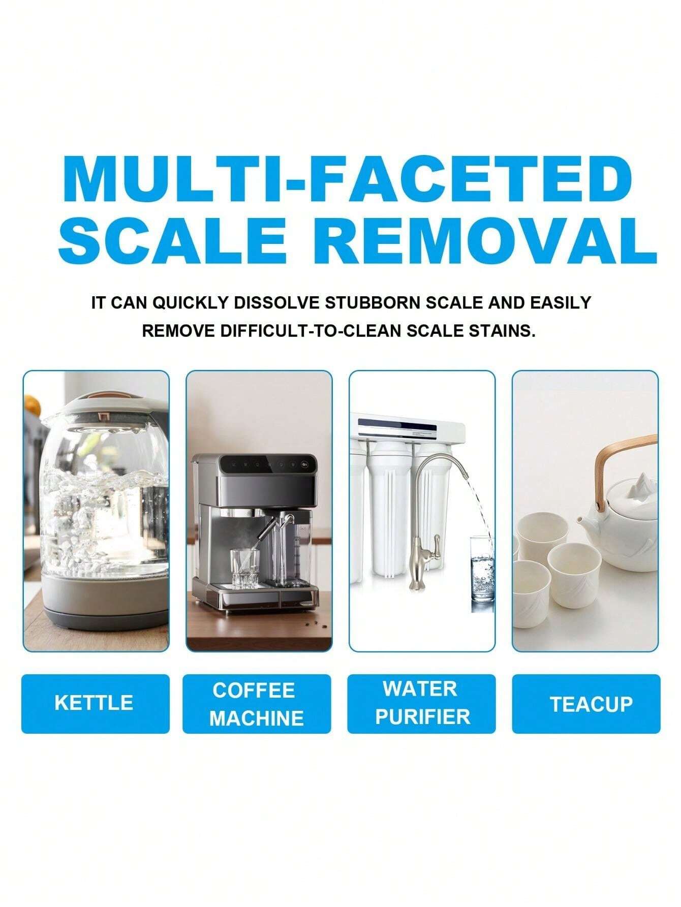 100g (5g*20 Pieces) Multi-Functional Cleaning Effervescent Tablets For Removing Limescale And ...