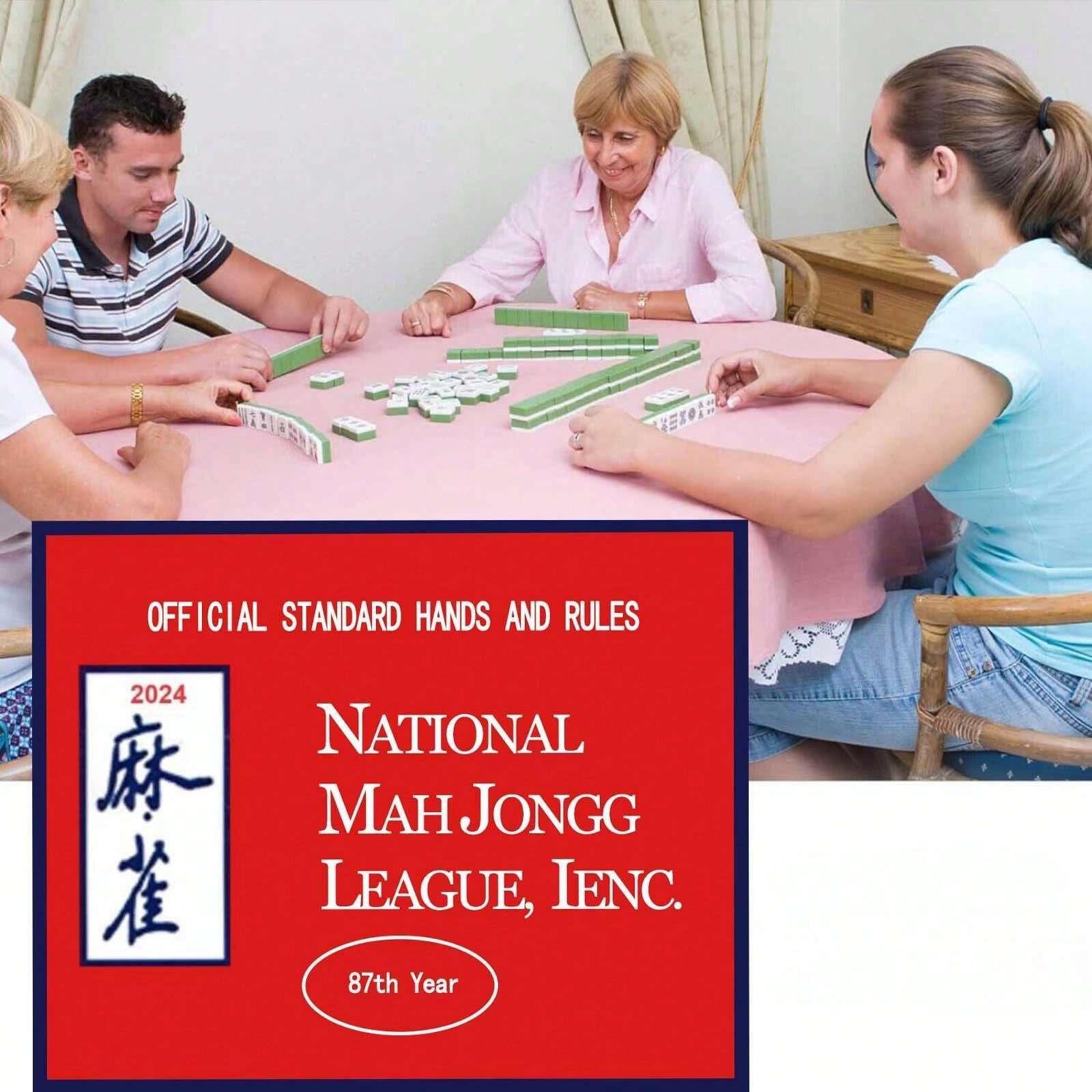 4 Pcs Of Mahjong Hand Cards With 2024 Version Large Mahjong Scoring ...