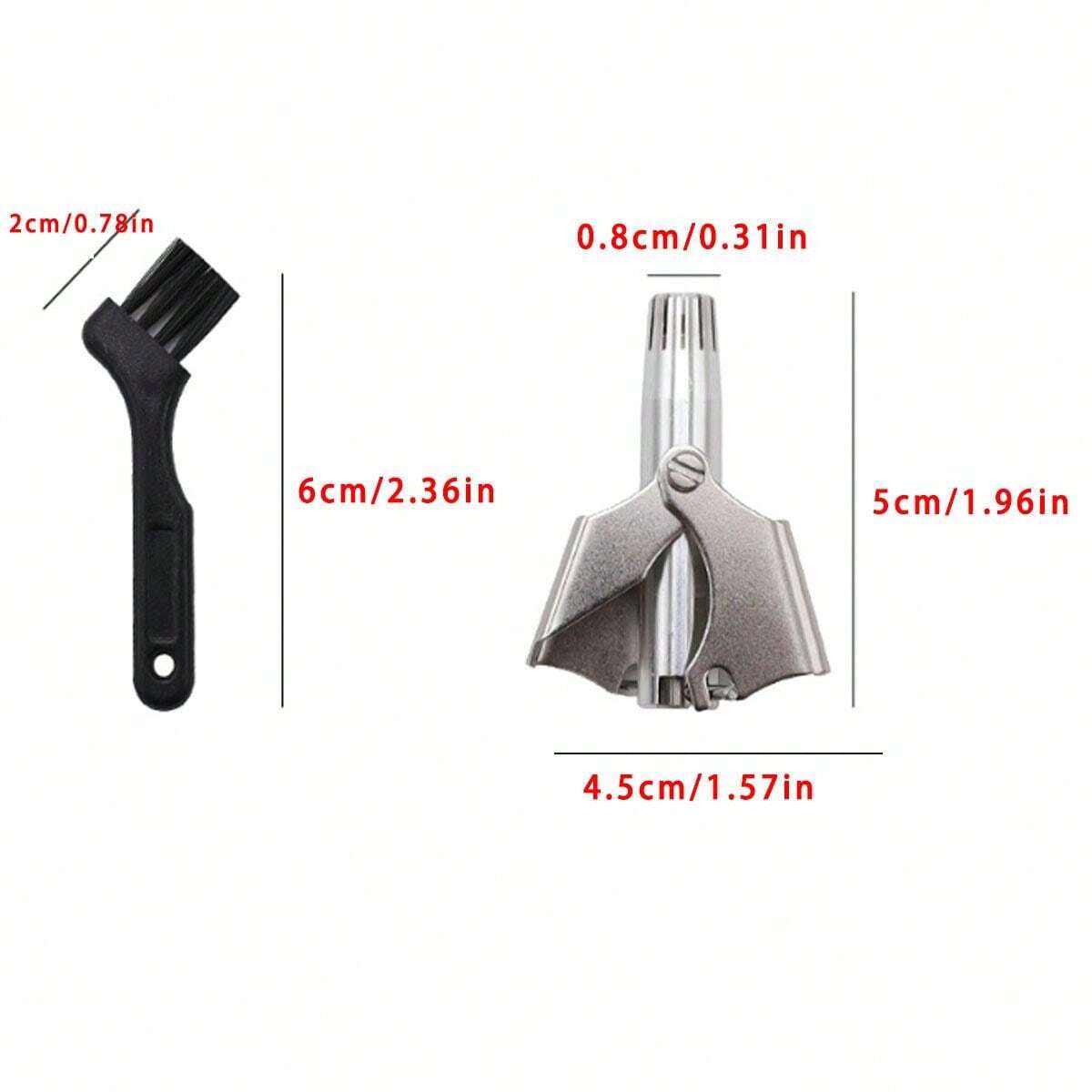 1pc Stainless Steel Nose Hair Trimmer, Manual Sharp Cutting Tool For ...