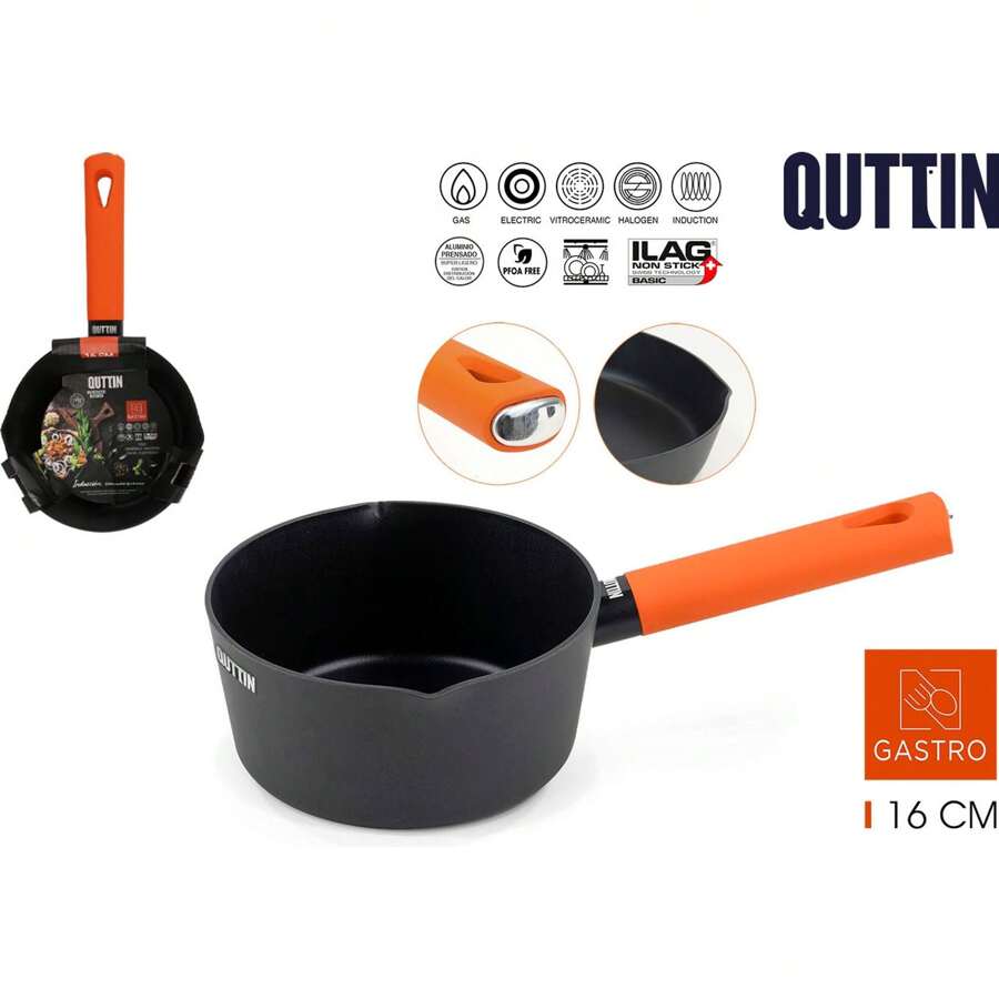 Quttin Casseruola 16X7.5Cm Alluminio Forgiato Collezione Gastro Design ...