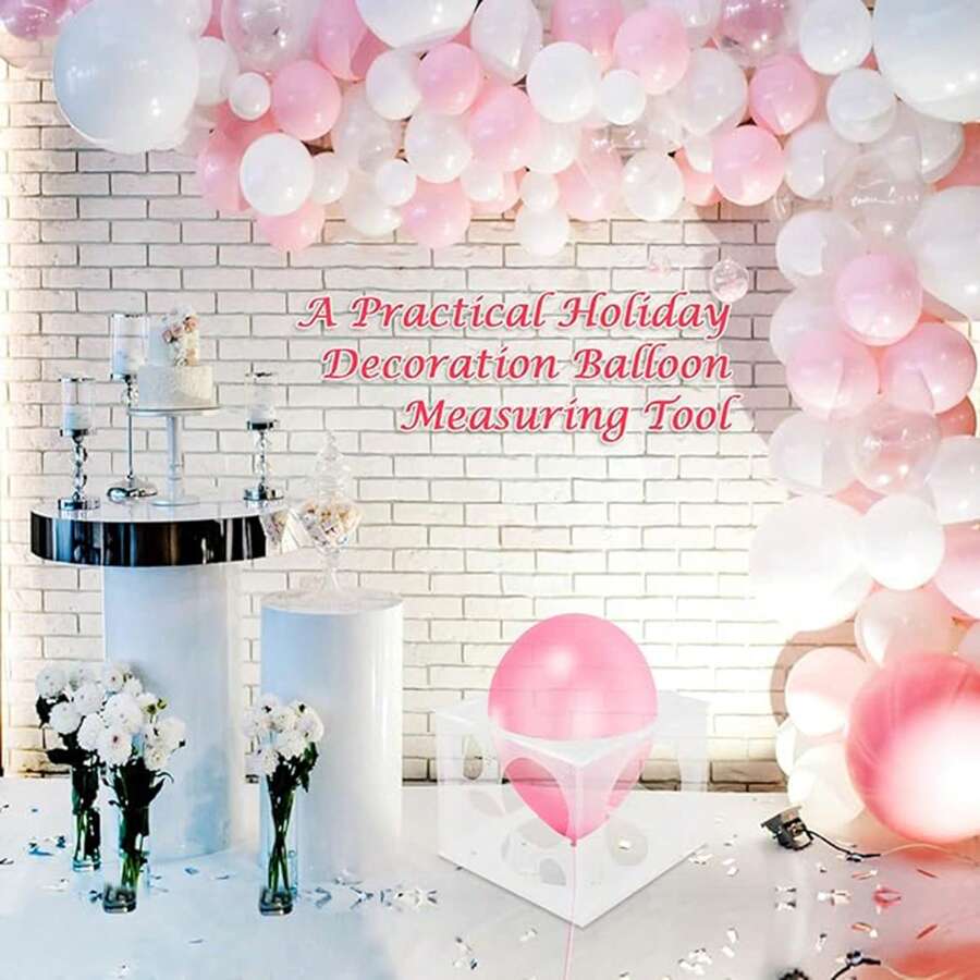 11 Hole Balloon Sizer Cube Box Measurement Tool For Balloon Decorations ...