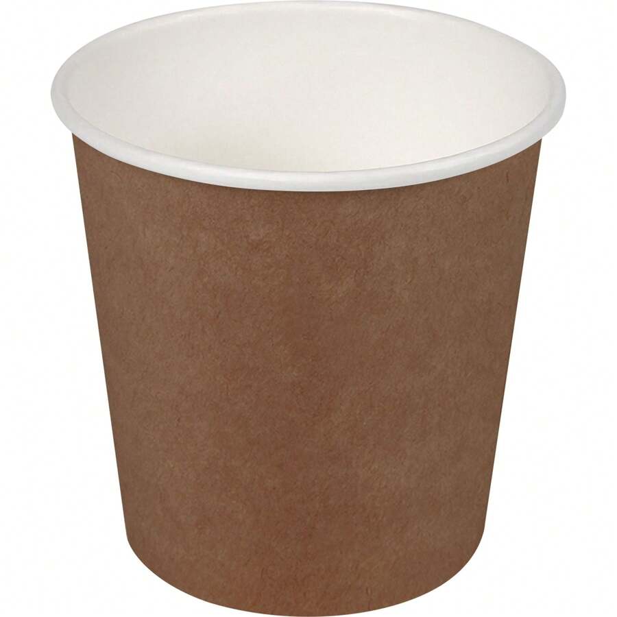 Algon Juego de 50 vasos de cartón para café, color marrón, 80 cc ...