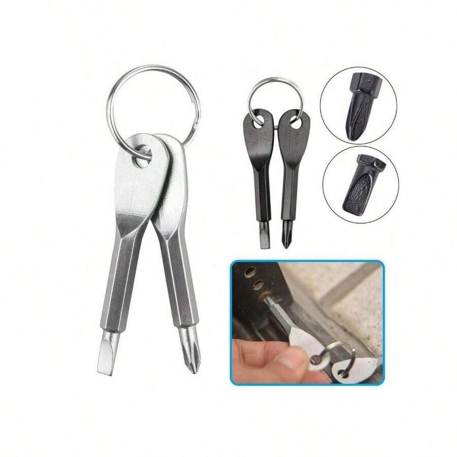Portable Outdoor EDC Screwdriver Keychain With Multi-Functional One ...