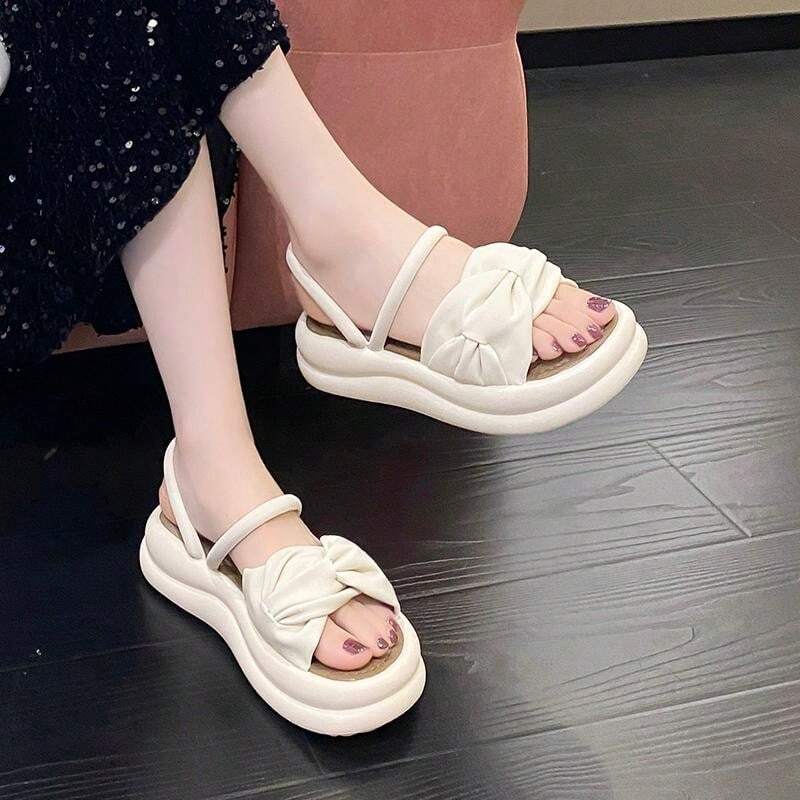 2024 New Summer Folding Sandals, Women's Double Wear Slippery Slippers ...