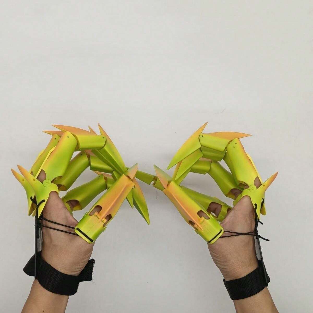 1pc Finger Joint Claw Outdoor Party Props, Black Spider Claw Costume ...