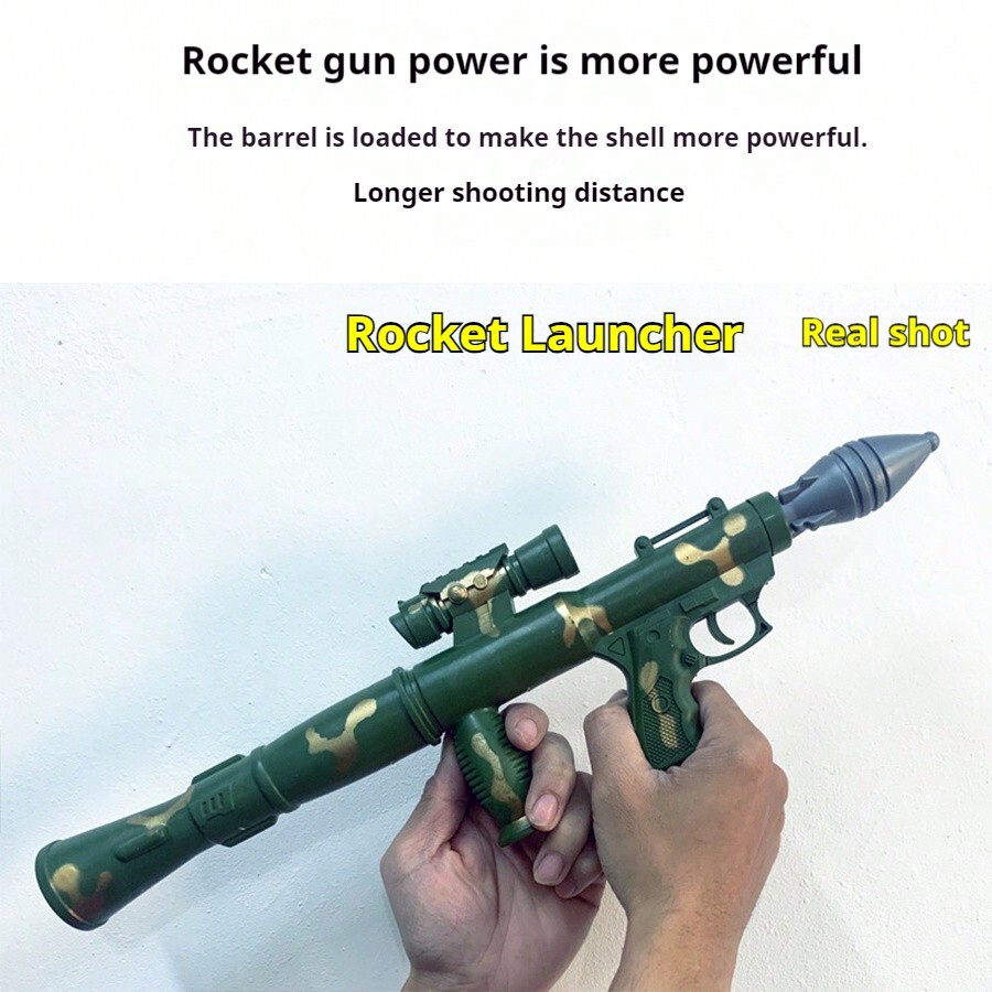 Toy RPG Rocket Launcher Model With Missile, Chicken Cannon Barrle ...