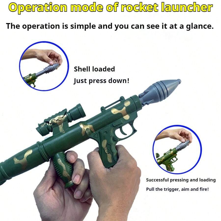 Toy RPG Rocket Launcher Model With Missile, Chicken Cannon Barrle ...