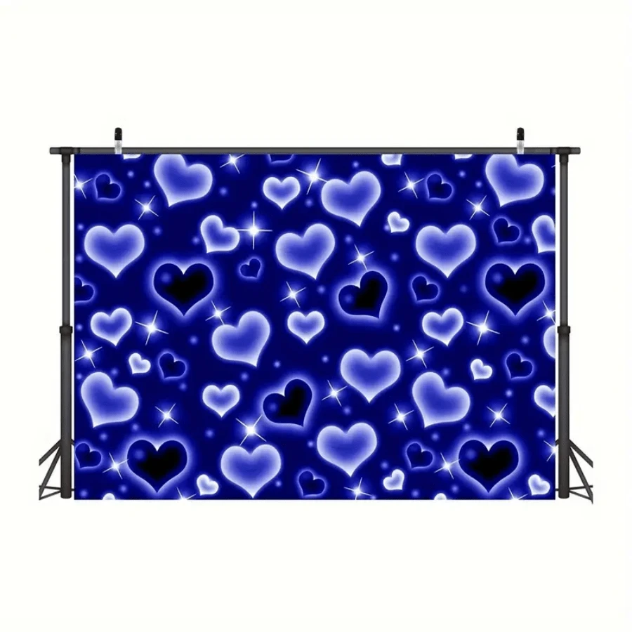 1pc BackdropValentines Birthday Shower Heart Stars Photography ...