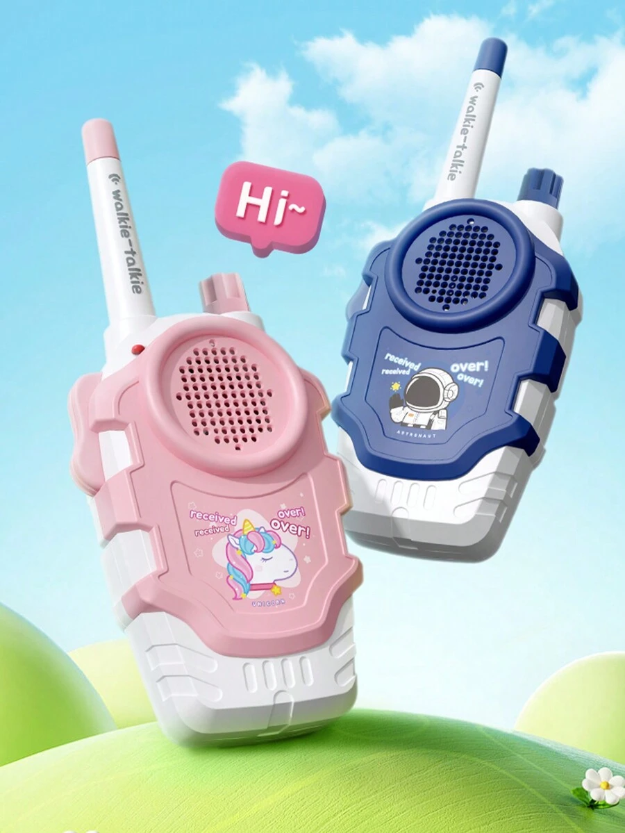 Random Color 1 Set ABS Children's Radio Walkie-Talkies Parent-Child ...
